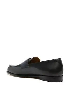 DOUCAL'S Faded Leather Penny Loafers