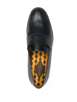DOUCAL'S Faded Leather Penny Loafers