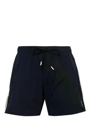 BOSS Logo-print Swim Shorts - Blue