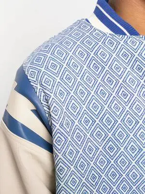 Rhude Diamond-jacquard Baseball Jacket