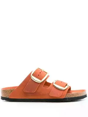 BIRKENSTOCK Arizona Leather Slides - Orange