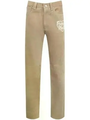 HUMAN MADE Suede Leather Trousers