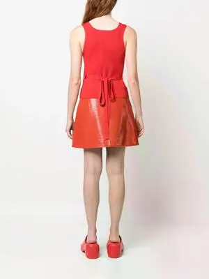 PATOU Ribbed-knit Wrap Top