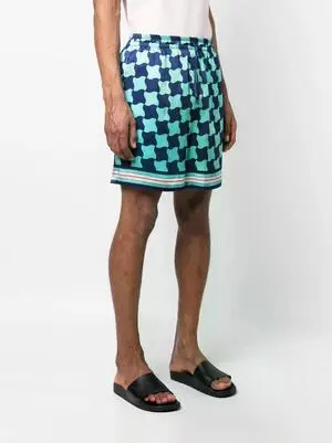 Casablanca Pool Tile Silk Shorts