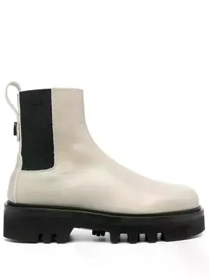 Furla Leather Ankle Boots - Black