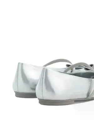 FERRAGAMO Vara Ballerina Flats - Silver