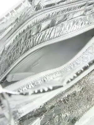 Marsèll Fanta Metallic-effect Leather Clutch Bag - Silver