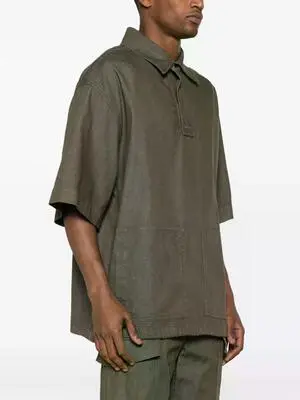Alexander McQueen Embroidered-logo Denim Polo Shirt