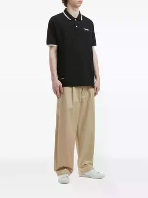 CHOCOOLATE Logo-embroidered Polo Shirt - Black