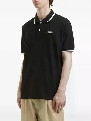 CHOCOOLATE Logo-embroidered Polo Shirt - Black