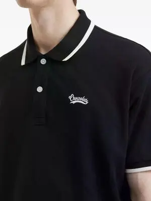 CHOCOOLATE Logo-embroidered Polo Shirt - Black