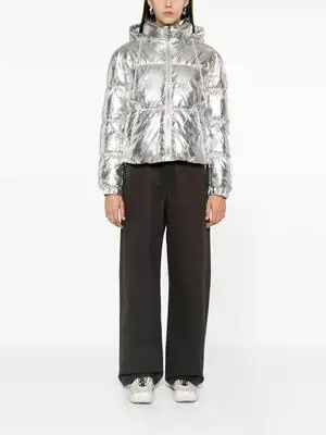 Michael Kors Metallic Puffer Jacket