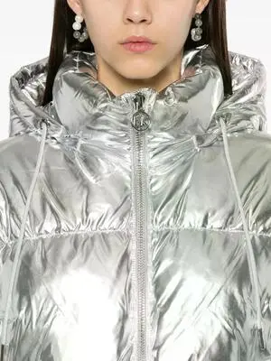 Michael Kors Metallic Puffer Jacket
