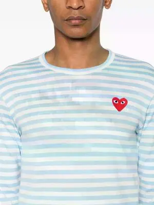 Play Comme Des Garcon Striped T-shirt