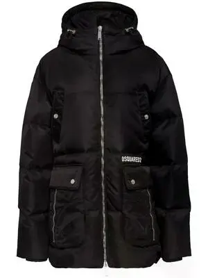 Dsquared2 Quilted Hooded Coat