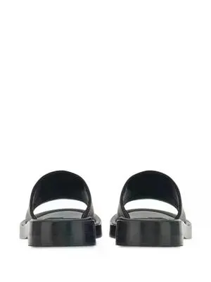 FERRAGAMO Crossover-strap Leather Slides