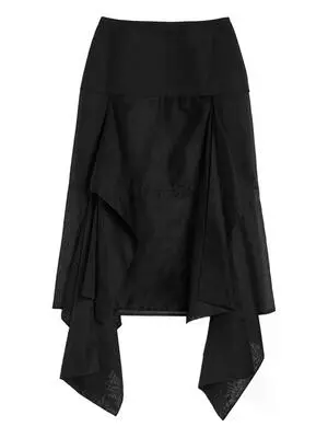 JIL SANDER Panelled Midi Skirt