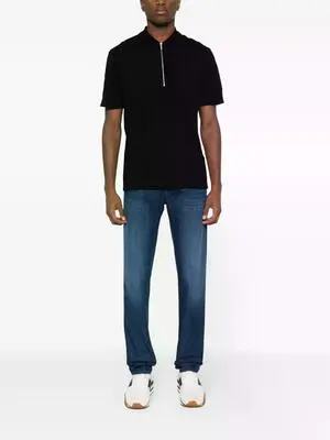 Incotex Logo-patch Tapered Jeans
