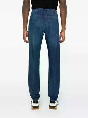 Incotex Logo-patch Tapered Jeans