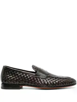 Santoni Interwoven Design Loafers