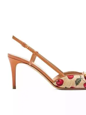 Valentino Garavani Slingback Pumps With Cherry Motif