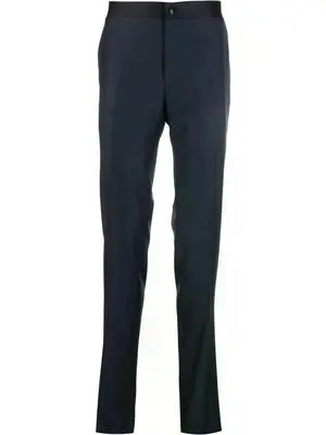 Canali Tailored Wool Trousers - Blue