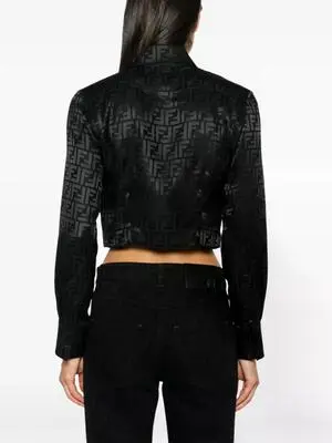 Fendi Ff-logo Print Jeans