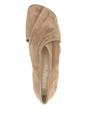 Elena Iachi Suede Ballet Flats