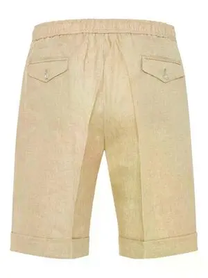 BARBA NAPOLI Linen Shorts - Neutrals
