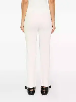 AERON Straight-leg Rib-knit Trousers