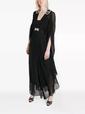 TEMPERLEY LONDON Beaded Cape-sleeve Dress