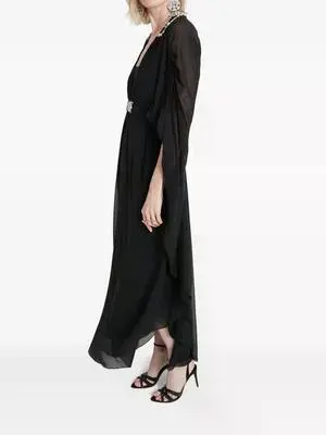 TEMPERLEY LONDON Beaded Cape-sleeve Dress
