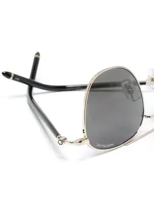 Montblanc Raised-bridge Square-frame Sunglasses