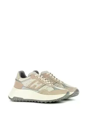 Hogan Panelled Suede Sneakers