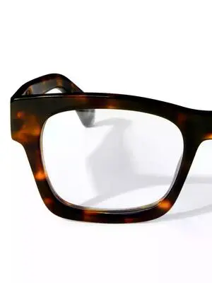Off-White Tortoiseshell-effect Square Frame Glasses