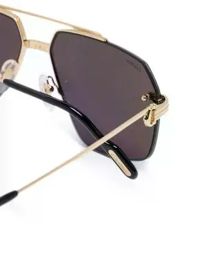 Cartier Première De Pilot-frame Sunglasses - Black