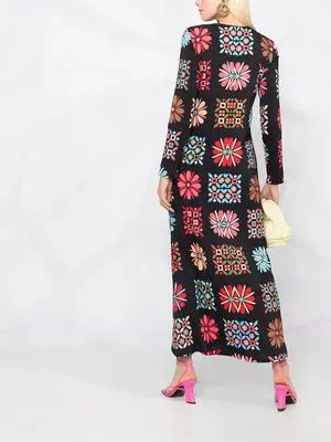 La DoubleJ Printed Midi Dress