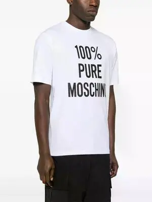 Moschino Slogan-print Cotton T-shirt
