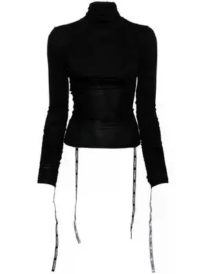 Vetements Logo-strap Roll-neck Top