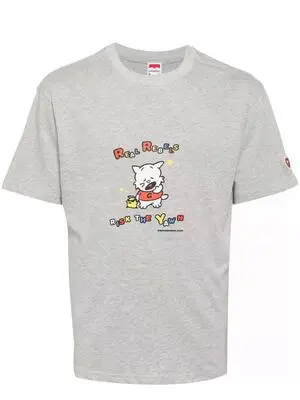 GROUND ZERO Cat Print Cotton T-shirt