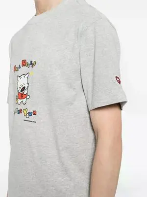 GROUND ZERO Cat Print Cotton T-shirt