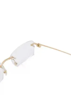Cartier Première De Rectangular-frame Glasses - White