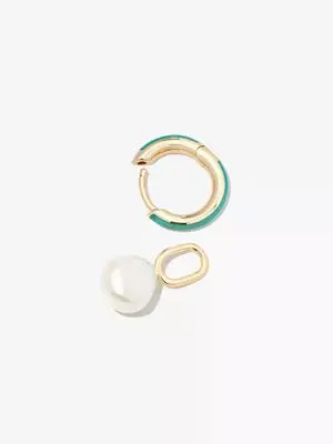 MARIA BLACK Pearl Drop Huggie Earring