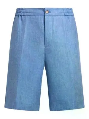 Etro Linen-blend Shorts