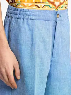 Etro Linen-blend Shorts