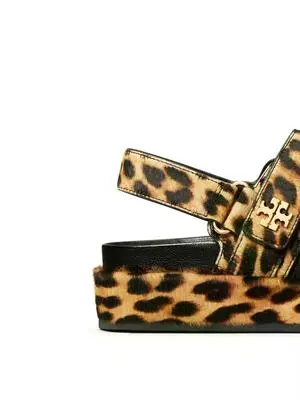 Tory Burch Kira Leopard Print Platform Sandals