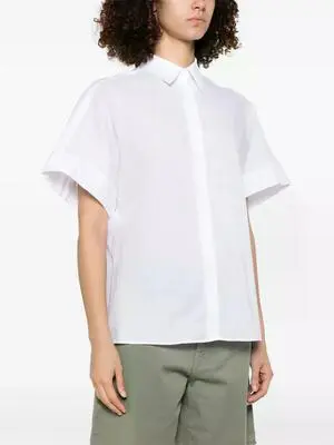 FAY Cotton Shirt With Classic Collar And Raglan Sleeves