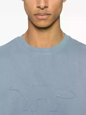 Maison Kitsuné Profile Fox-patch T-shirt
