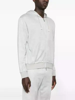 Eleventy Mélange-effect Hoodie