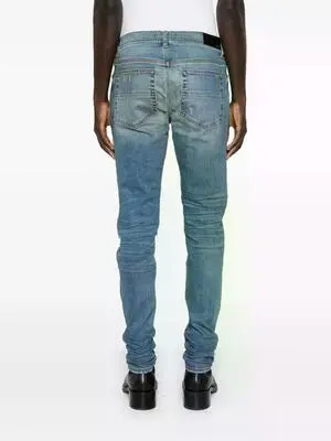 Amiri Mx1 Distressed Skinny Jeans - Grey